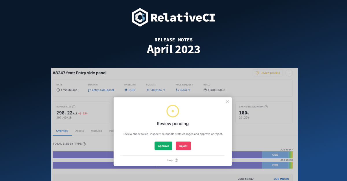 Github Commit Status Review Flow Release Note Relativeci