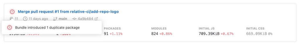 Identify and fix bundle npm duplicate dependencies - RelativeCI - Automated bundle analysis ...