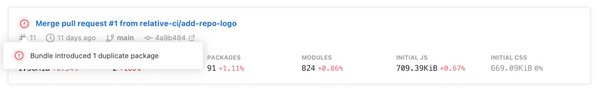 Identify and fix bundle npm duplicate dependencies - RelativeCI - Automated bundle analysis ...